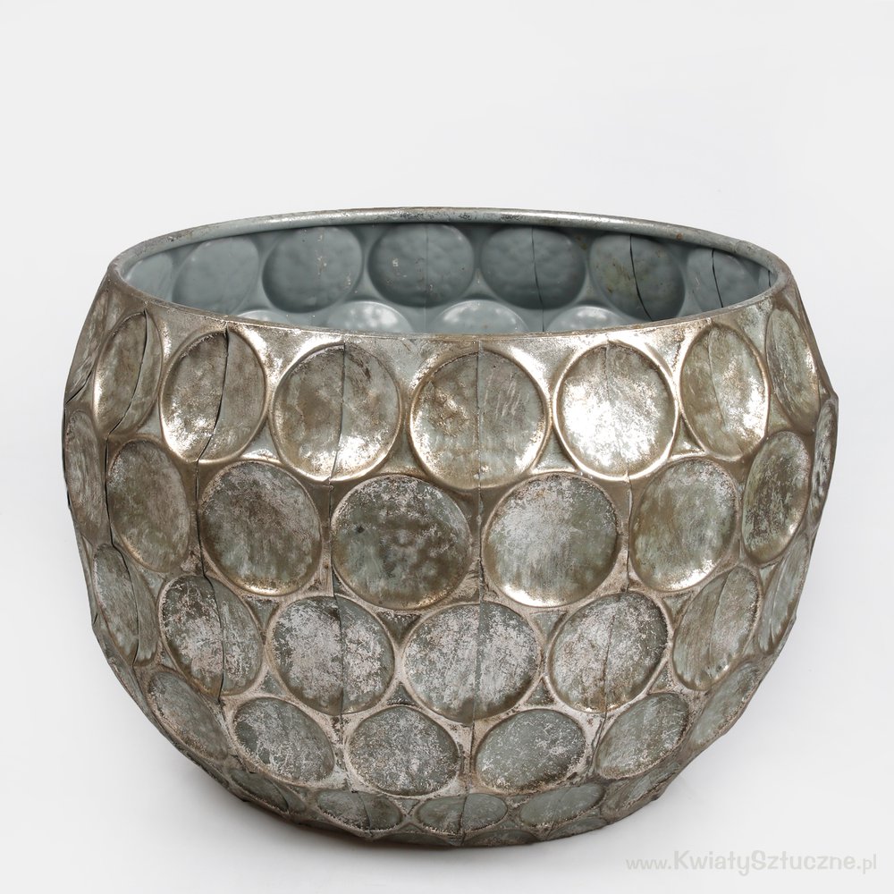 Patinated metal casing HD004B - Pots and vases