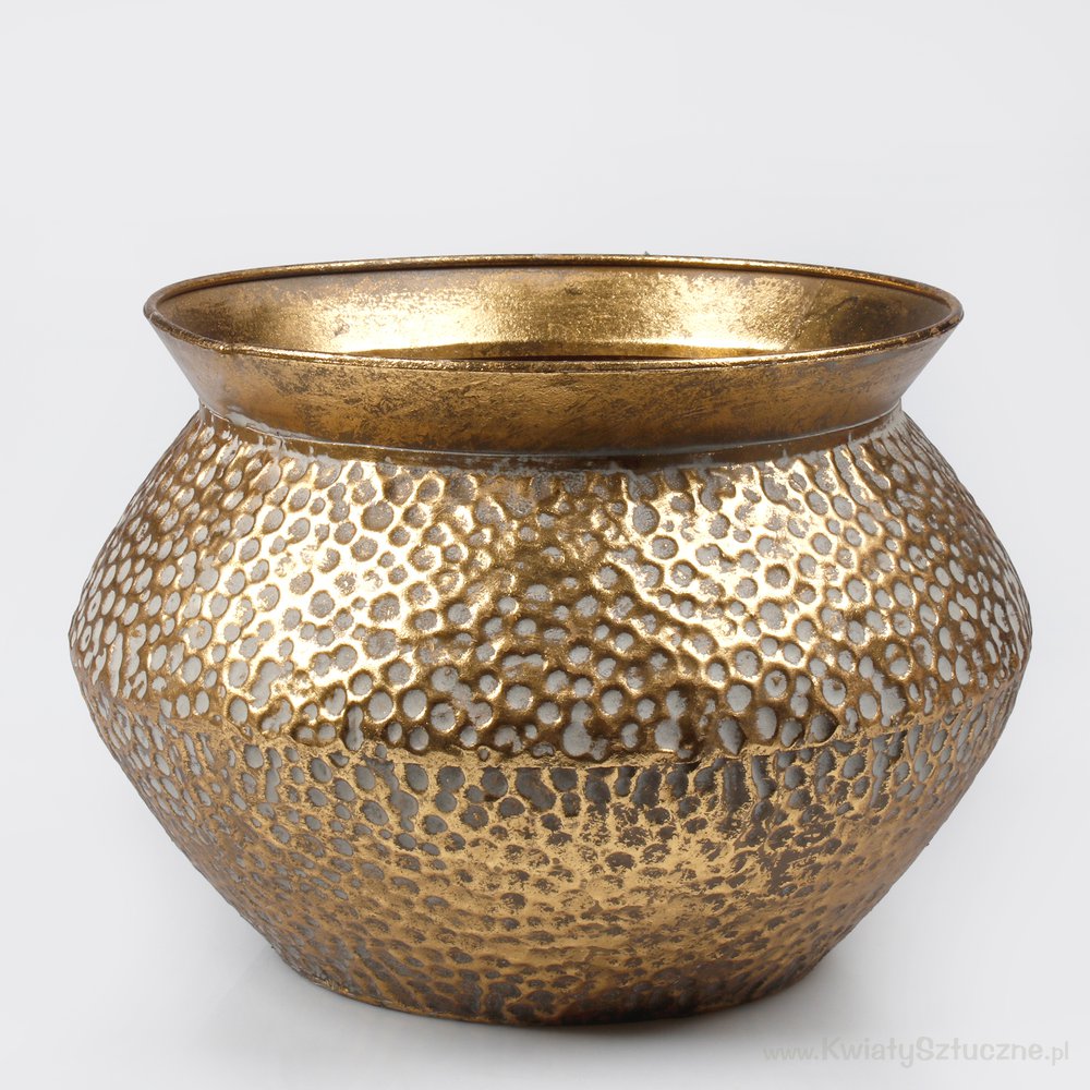 Hammered metal casing HD009 - Pots and vases