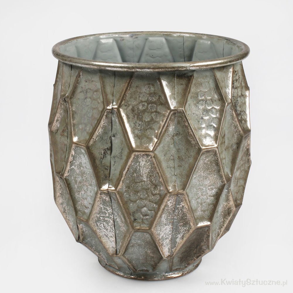 Patinated metal casing HD005A - Pots and vases