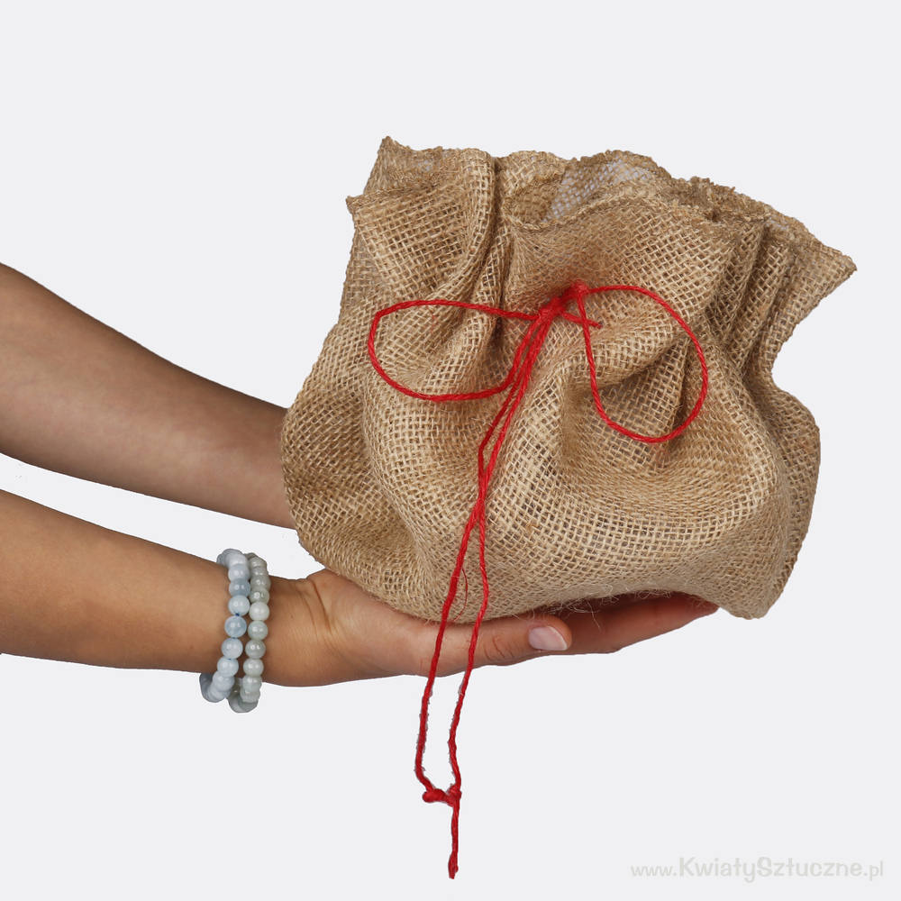 Jute pot cover 50 cm R171 - Jute Fabrics and Sacks